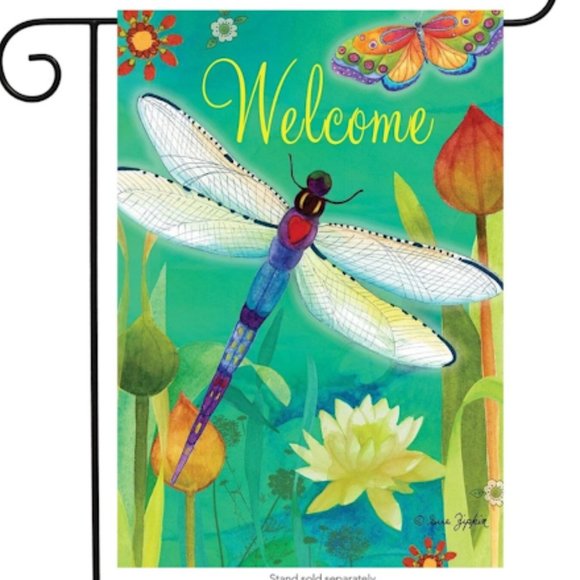 Accents | Garden Flag New Dragonfly Welcome Spring Summer | Poshmark